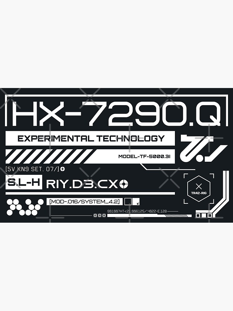 "Experimental hi-tech Technology prototype decal" Sticker for Sale by ...
