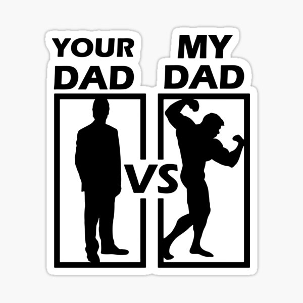 "My Fitness Dad Funny Gym" Sticker for Sale by MakeItTrend | Redbubble