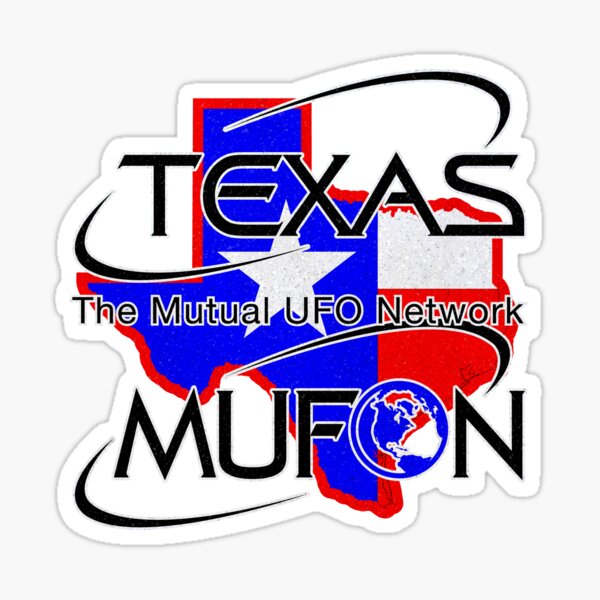 "Texas MUFON (Mutual UFO Network) Emblem" Sticker by StrangeNotions ...