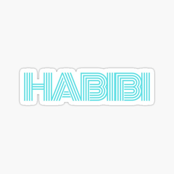 "Habibi" Sticker by chipo8art | Redbubble