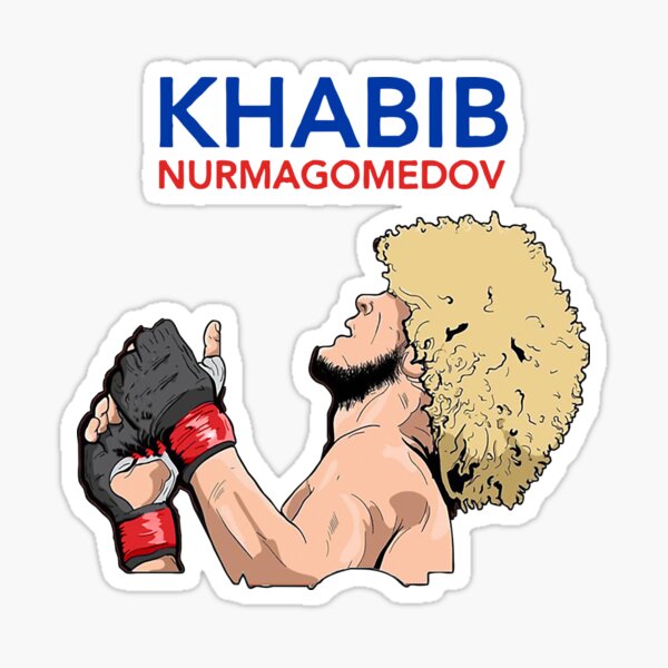 "Khabib Nurmagomedov" Sticker for Sale by Ra-design30 | Redbubble