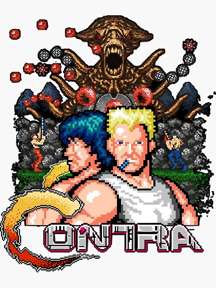"Contra Videogame Art " Sticker for Sale by Randall6903807 | Redbubble