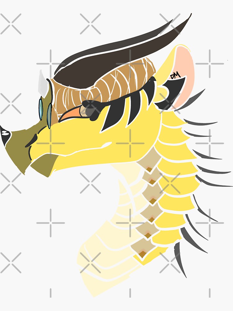 "Copy of Cricket the Hivewing- Wings of fire WOF " Sticker by DinoDel16 ...