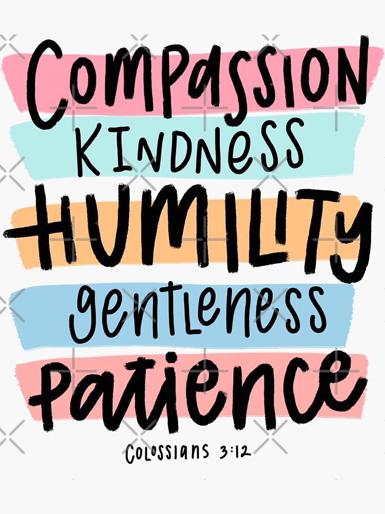 "Colossians 3:12" Sticker by yoonhapark | Redbubble