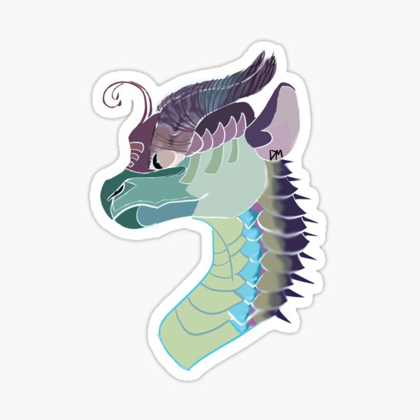 "Blue - WOF Wings of Fire" Sticker by DinoDel16 | Redbubble