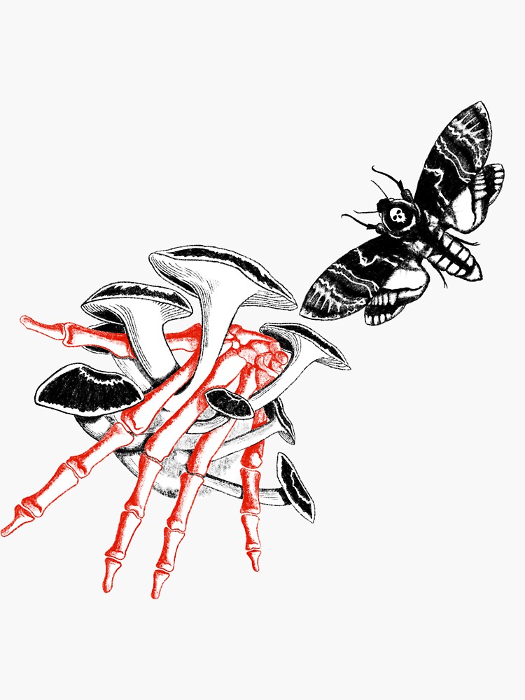 "Death's Head" Sticker by Rhyanoceros | Redbubble