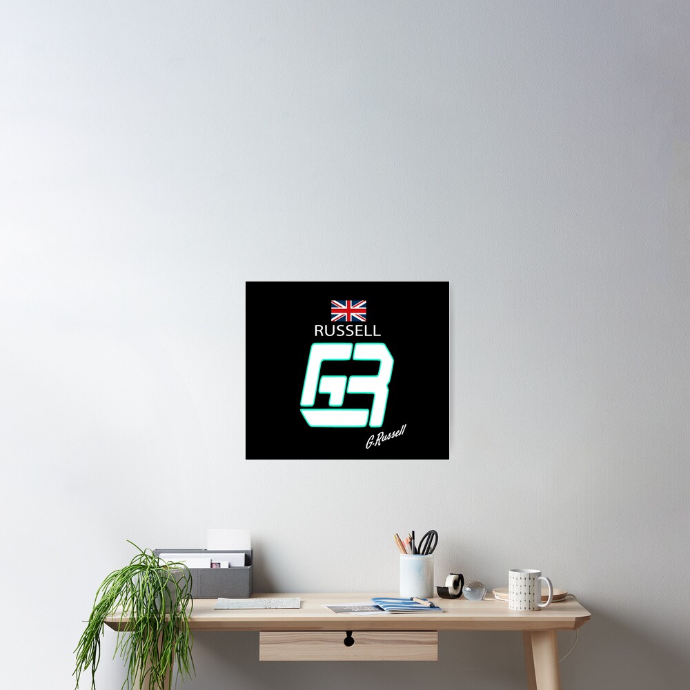 "George Russell Signature British Edition " Poster by ArcticWolfMerch ...