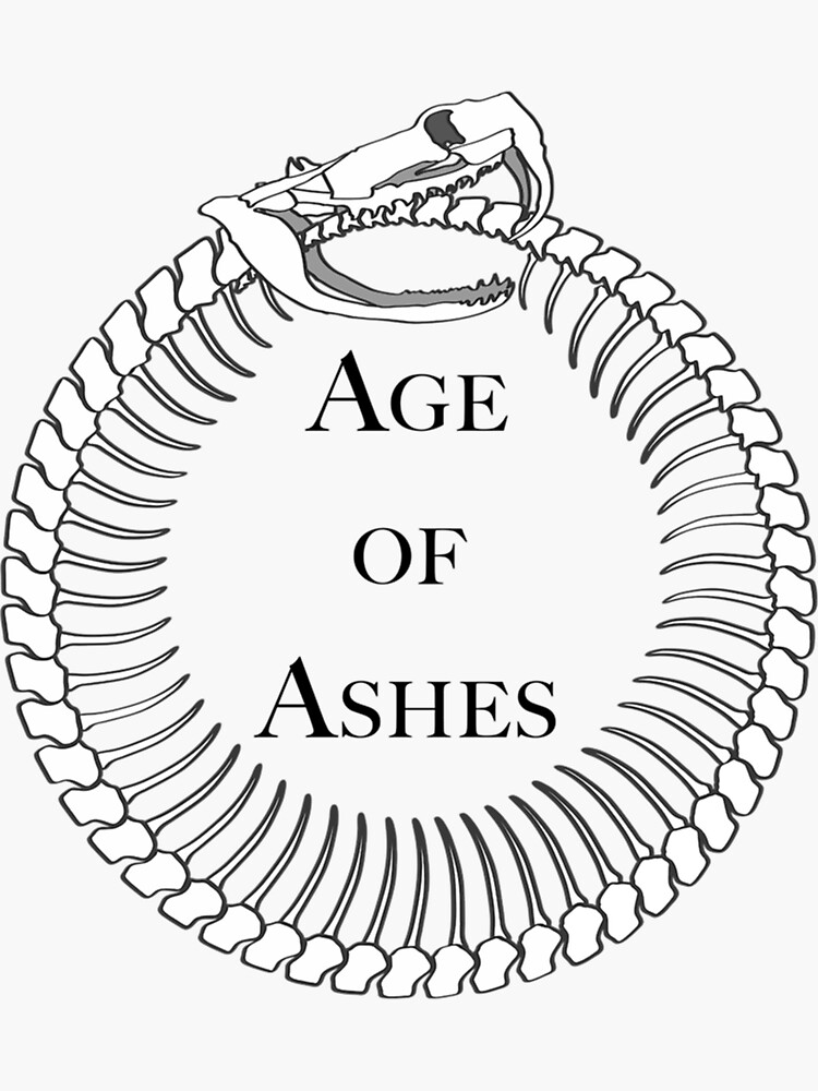 "Gothic Age of Ashes Larp Logo Classic" Sticker by NoraKuiper | Redbubble