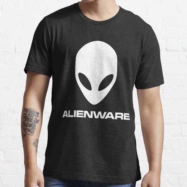 "Alienware dell gaming logo white essential t shirt" T-shirt by ...