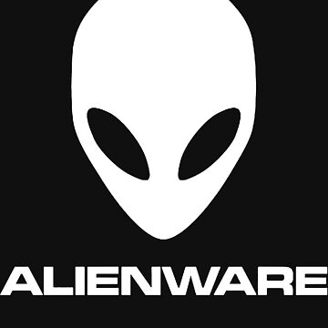 "Alienware dell gaming logo white essential t shirt" Art Board Print ...