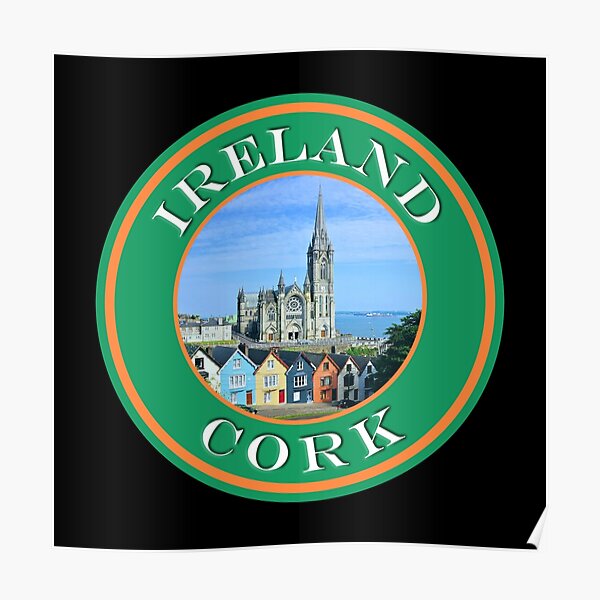 Póster «Irlanda Cork Iconic Cathedral - Colección de sellos de ...