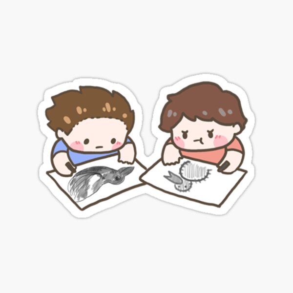 "Yama pair- drawing" Sticker by nandebanana | Redbubble