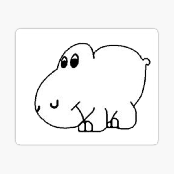 "Arm The Homeless Hippo Guitar " Sticker by WilliamsLaura53 | Redbubble