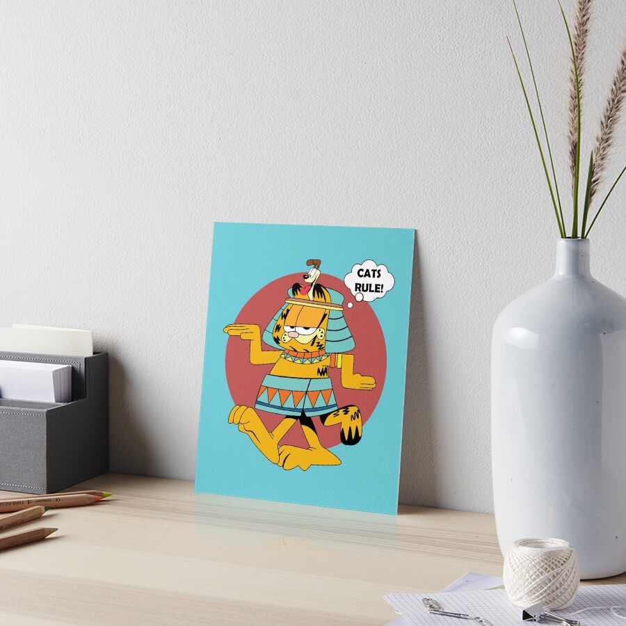 "Ancient Egyptian cat Garfield" Art Board Print for Sale by mixtape80 ...