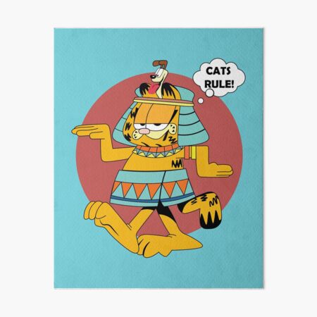 "Ancient Egyptian cat Garfield" Art Board Print for Sale by mixtape80 ...
