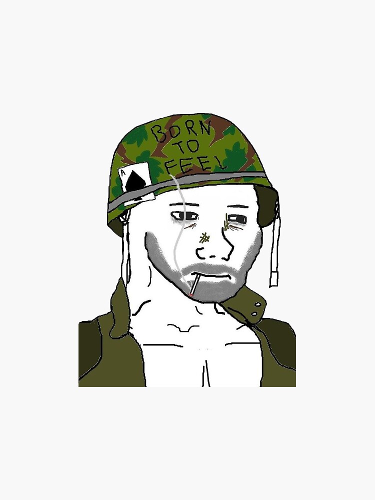 "Vietnam Wojak" Sticker for Sale by Chaiser | Redbubble