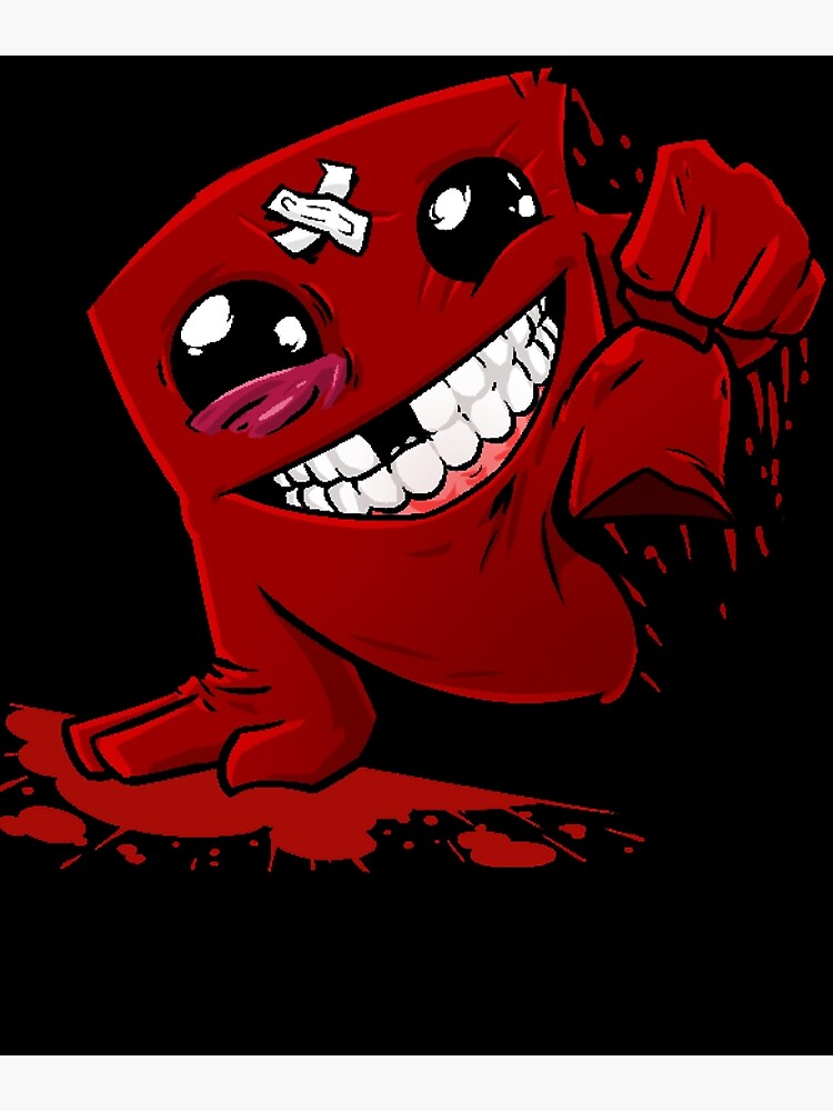 "Happy Super Meat Boy " Poster for Sale by AlanGargate | Redbubble