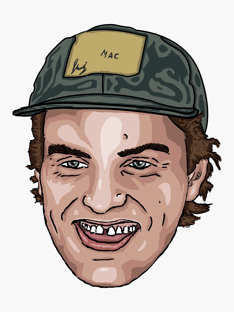 "Mac Demarco " Sticker by amiemclellan | Redbubble