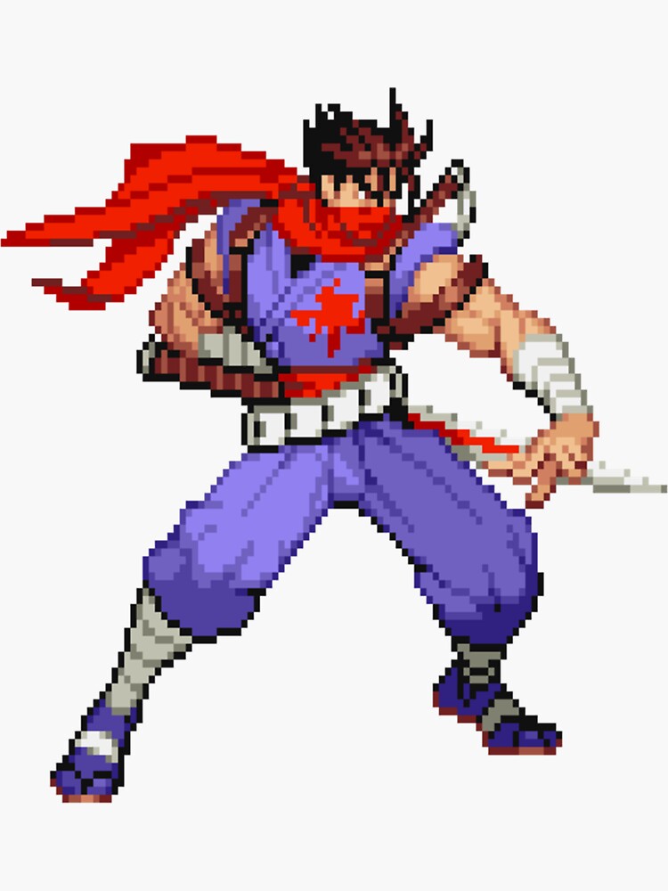 "Strider Hiryu Stance Essential T-Shirt" Sticker by OliverSteinbock ...