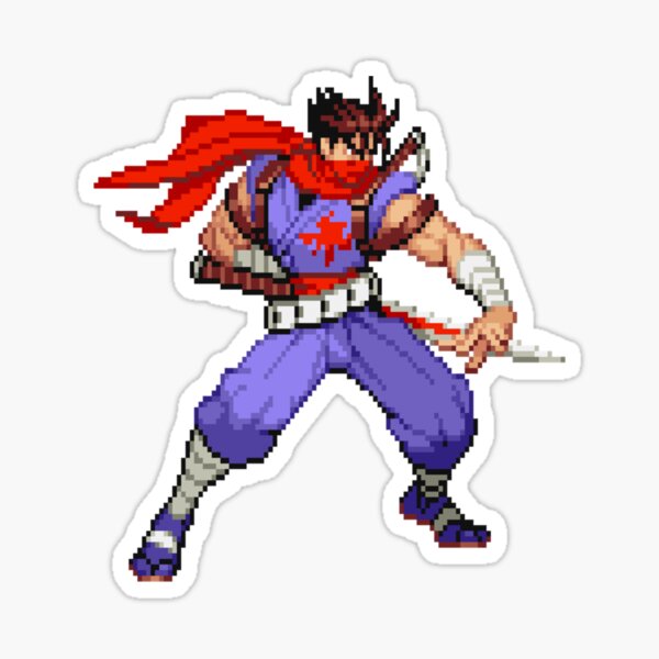 "Strider Hiryu Stance Essential T-Shirt" Sticker by OliverSteinbock ...