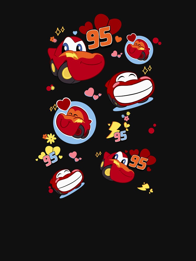 "chibi mcqueen " T-shirt for Sale by PiPews | Redbubble | cars t-shirts ...