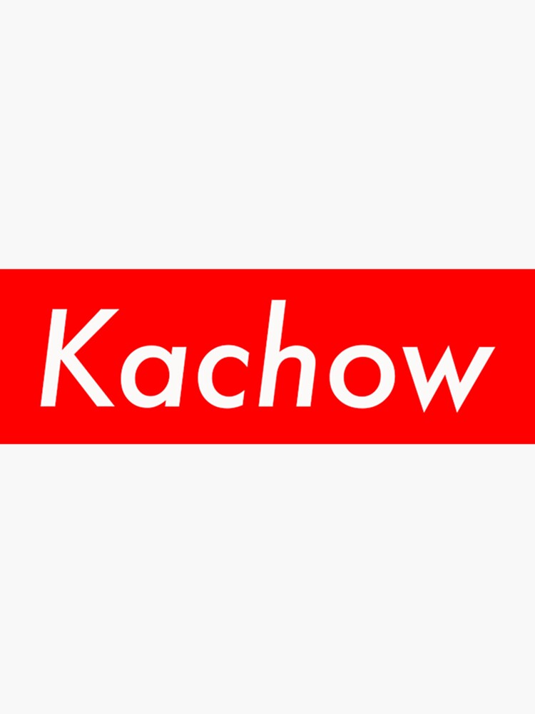 "Kachow " Sticker by EMBROIDERYPRINz | Redbubble