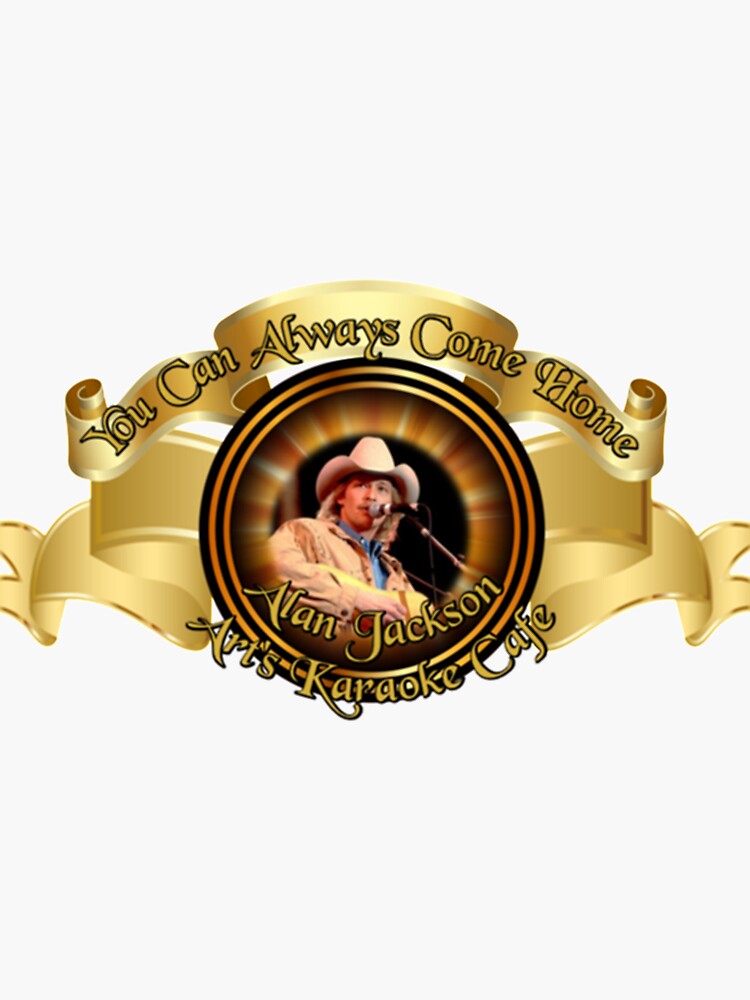 "Alan jackson" Sticker for Sale by MarCheshier | Redbubble