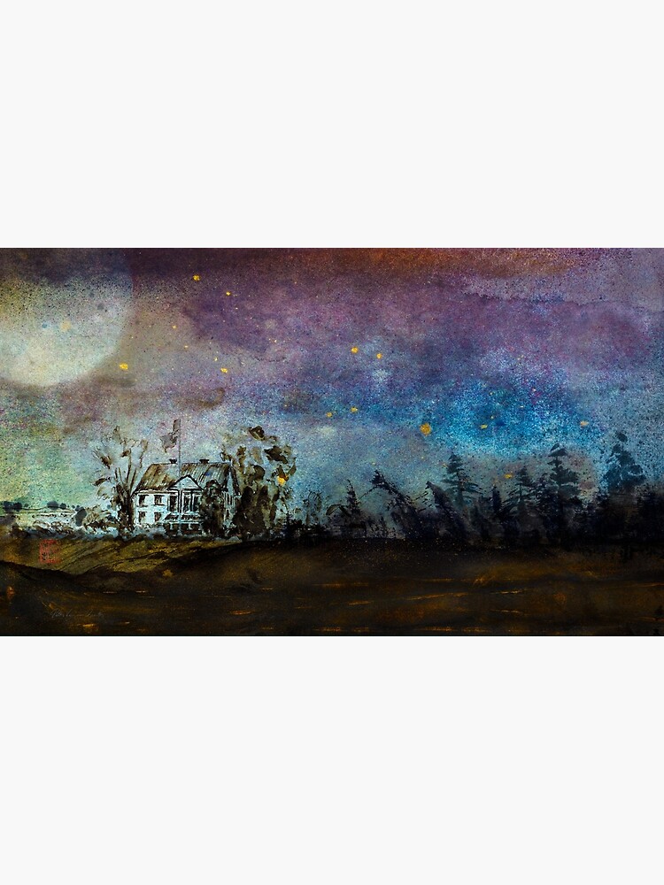 "Starry Country Night Sky in Ink" Metal Print for Sale by crimsonbamboo ...
