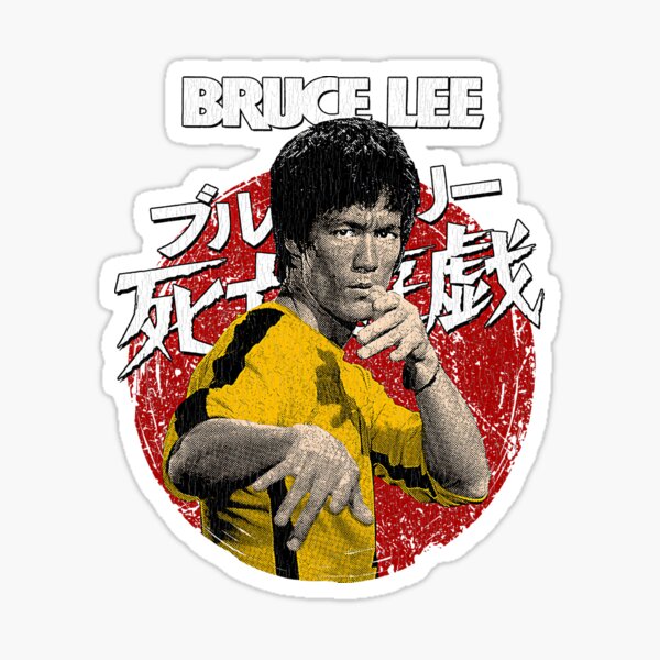 "Bruce Lee Bruce Lee" Sticker by loellisabaei | Redbubble