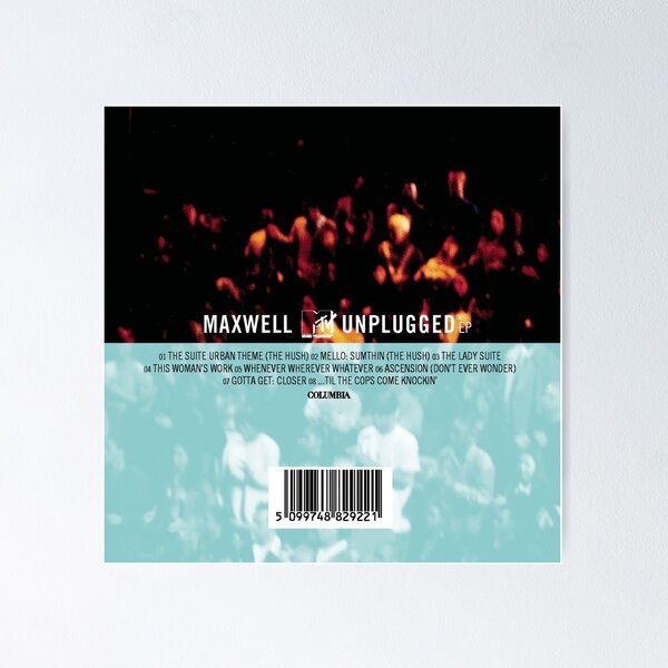 "Maxwell mtv unplugged" Poster for Sale by JOSEPH236 | Redbubble