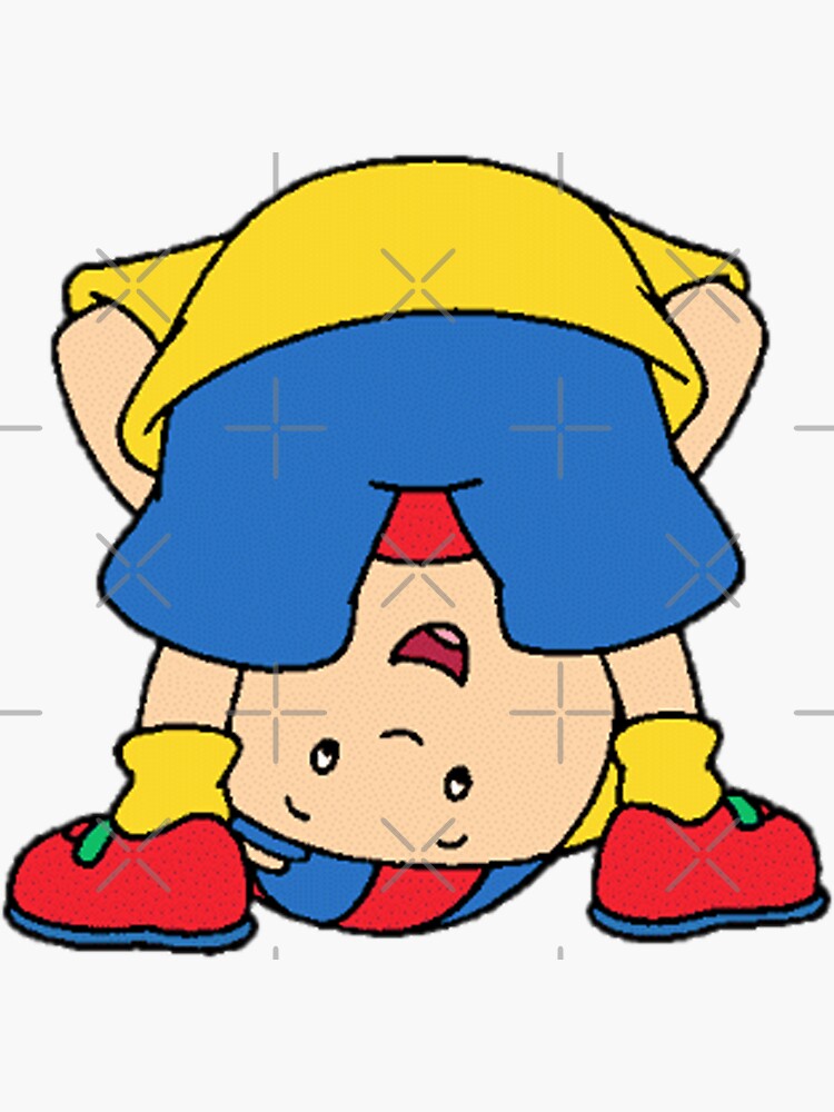 "Cute Funny Caillou" Sticker by maduri | Redbubble