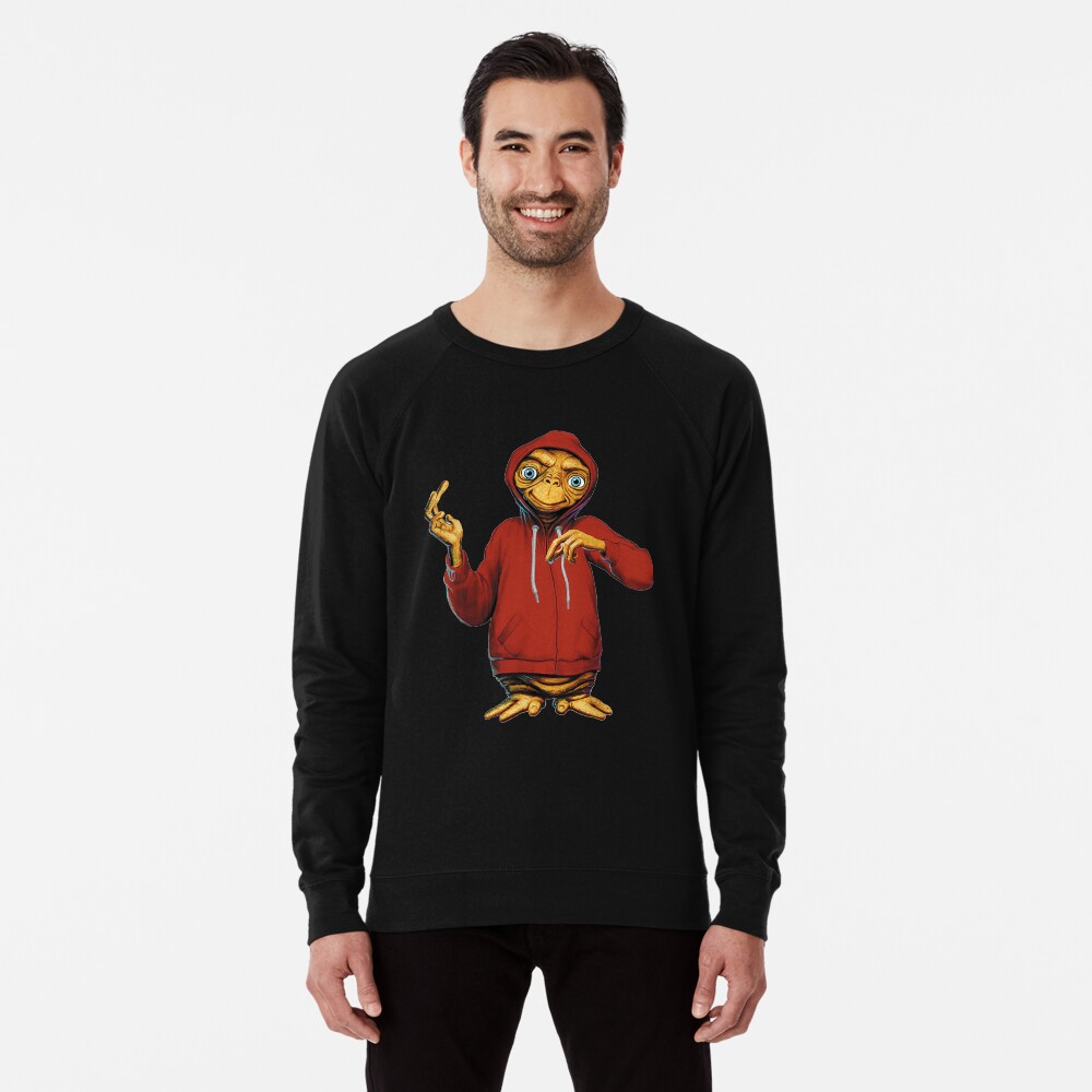 "Extra Terrestrial red hoode" Sticker for Sale by elmafuentes | Redbubble