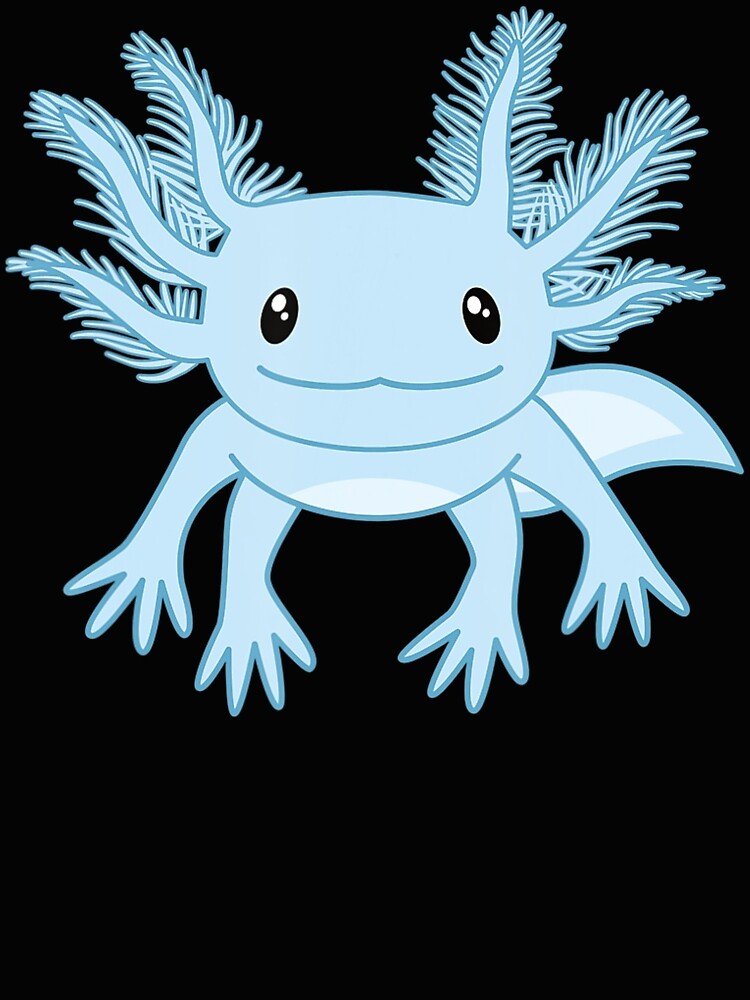 "Cute Blue Axolotl Kawaii Aesthetic Axolotls" Art Print for Sale by ...