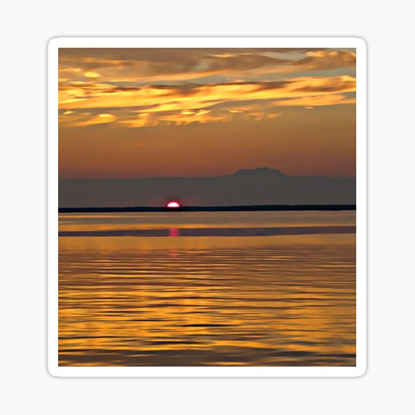 "red sun " Sticker by stearborg | Redbubble