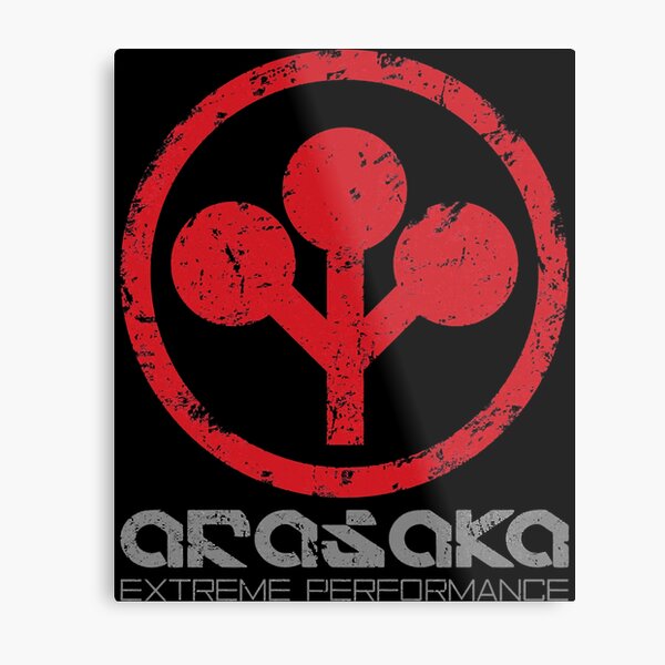 "Distressed Arasaka Corp Logo" Metal Print for Sale by SkylinnMaggiq ...
