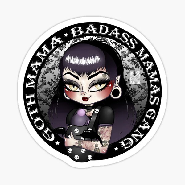 "Goth Mama " Sticker for Sale by Michael3464099 | Redbubble