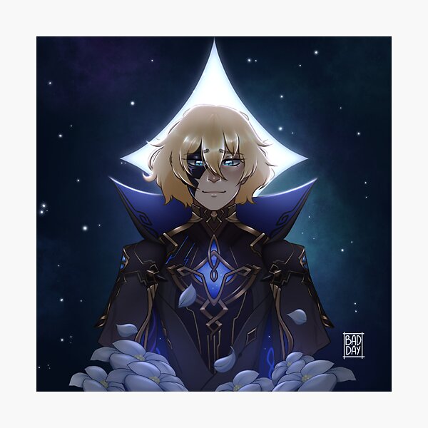 "Genshin Impact Dainsleif with Inteyvat flowers" Photographic Print for ...