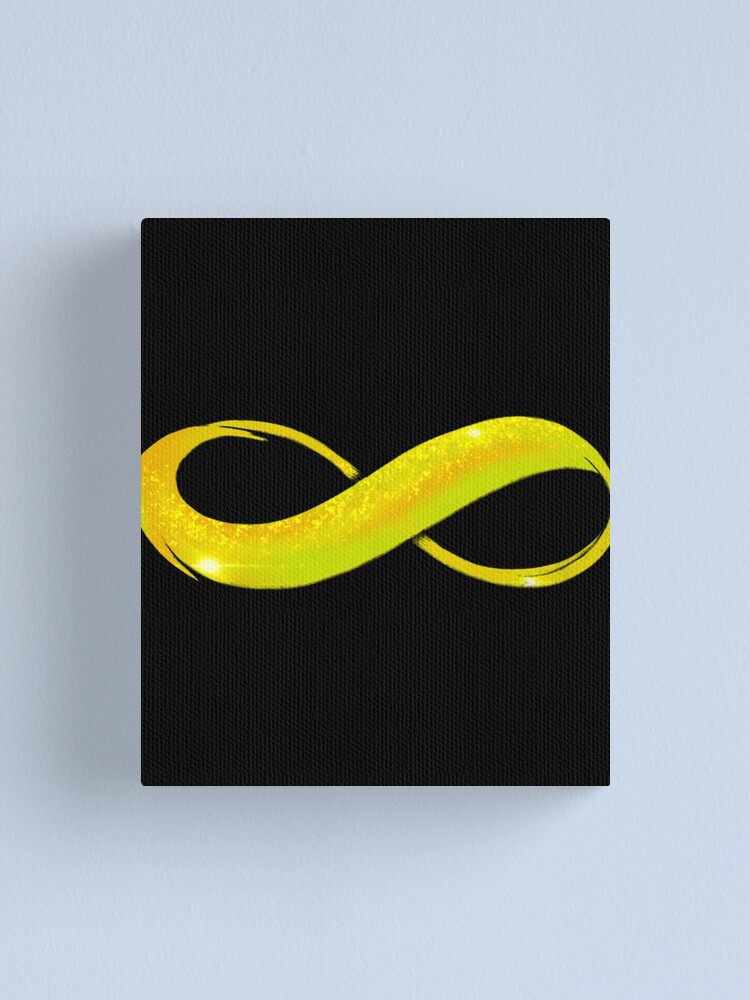 "Golden Yellow INFINITY Symbol Neurodiversity Autism ADHD Acceptance ...