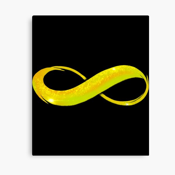 "Golden Yellow INFINITY Symbol Neurodiversity Autism ADHD Acceptance ...