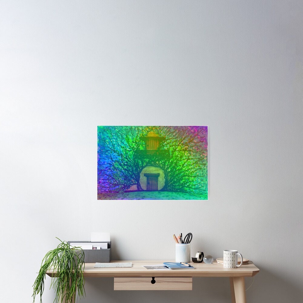 "Magical Entrance gate hidden under magical Rainbow tree, do not go ...