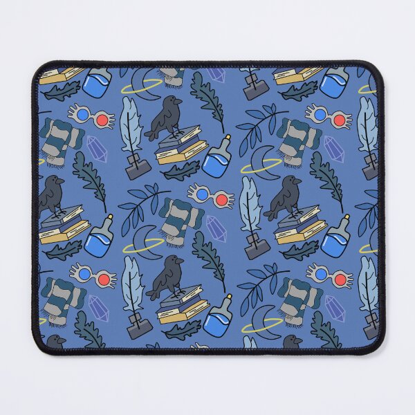 "Blue and grey Raven magic pattern" Mouse Pad for Sale by Sadaf's Shop ...
