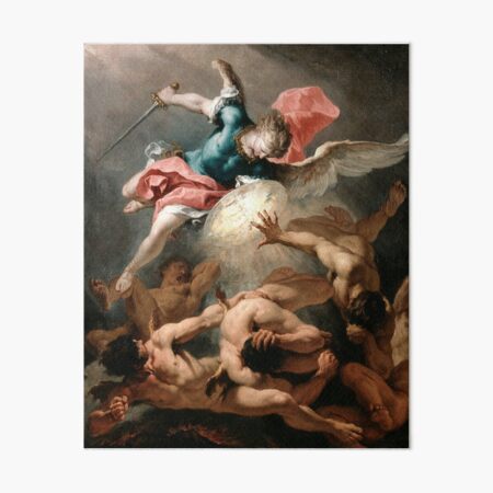"The Fall of the Rebel Angels - Sebastiano Ricci " Art Board Print by ...