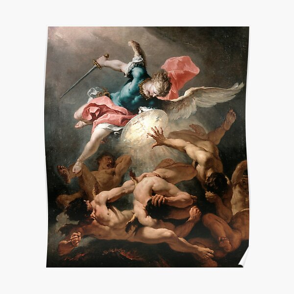 "The Fall of the Rebel Angels - Sebastiano Ricci " Poster by Onodera ...