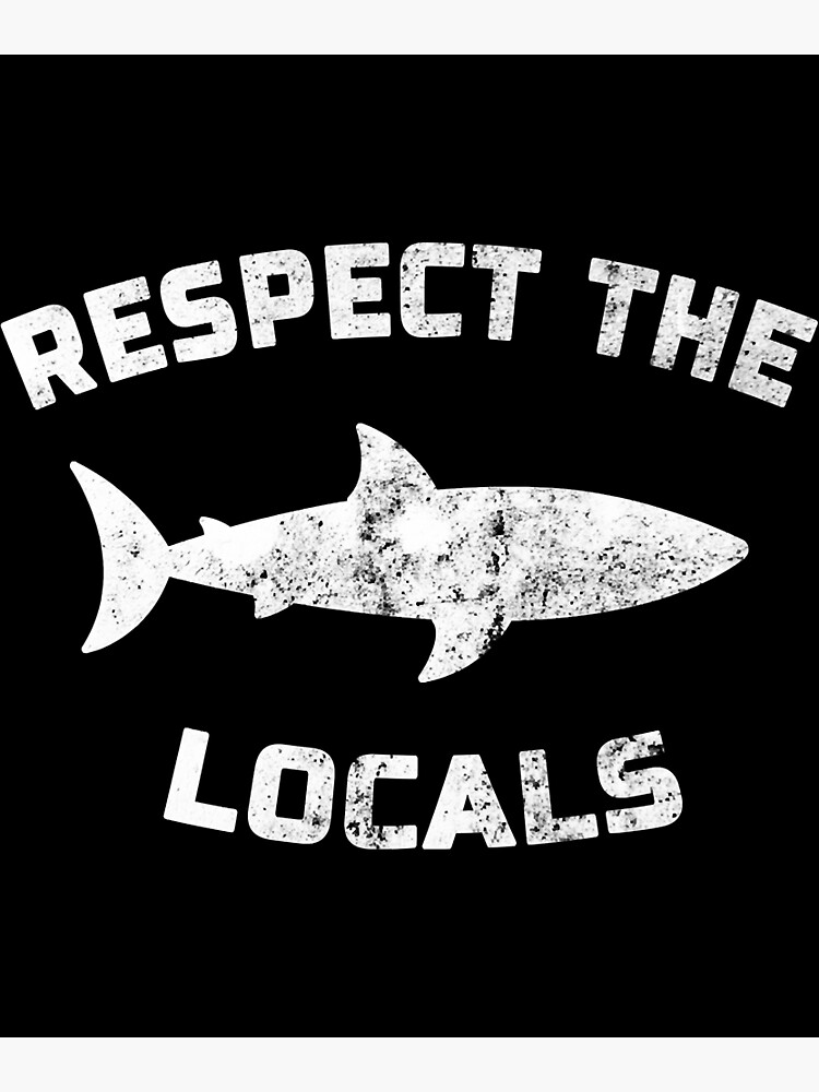 Póster «Save The Locals Shark Ocean Derechos de los animales Animal ...
