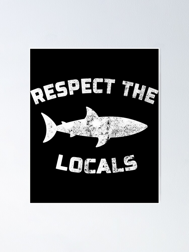 Póster «Save The Locals Shark Ocean Derechos de los animales Animal ...
