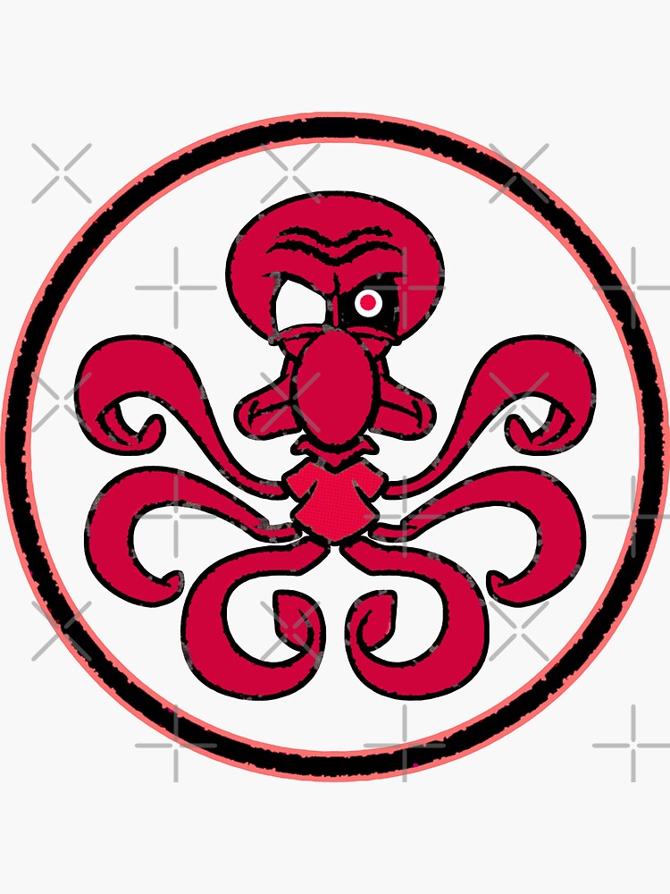 "RED SQUAD KAMIKAZE" Sticker for Sale by abetik | Redbubble