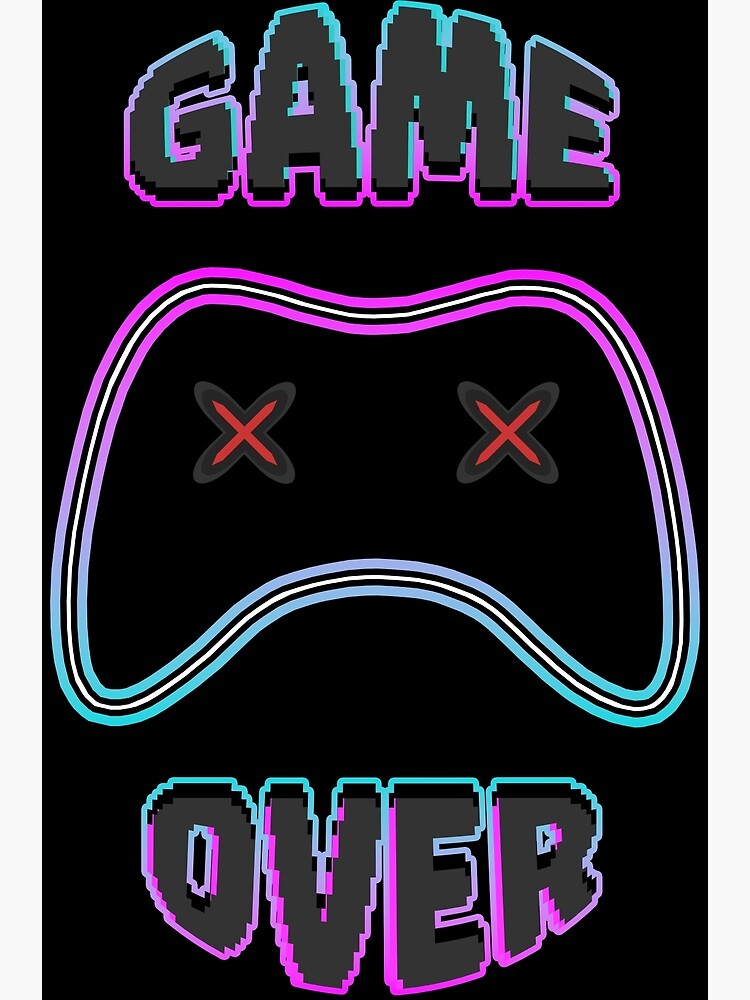 "Game over Gamepad gamer gaming game over fun gamer slav" Poster for ...