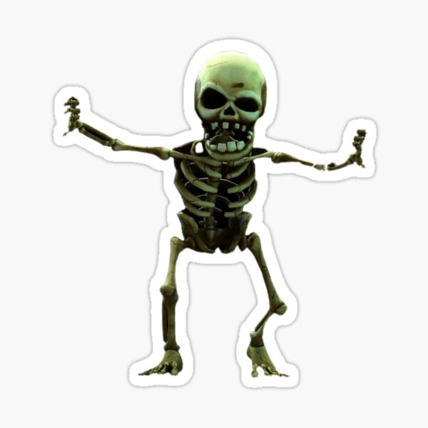 "funny skeleton 3d" Sticker by KROKOTON | Redbubble