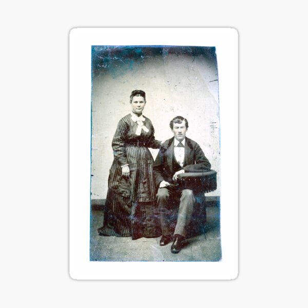 "SAMUEL B. NEWCOMB & LOUISE USELMAN, WEDDING PHOTOGRAPH" Sticker by ...