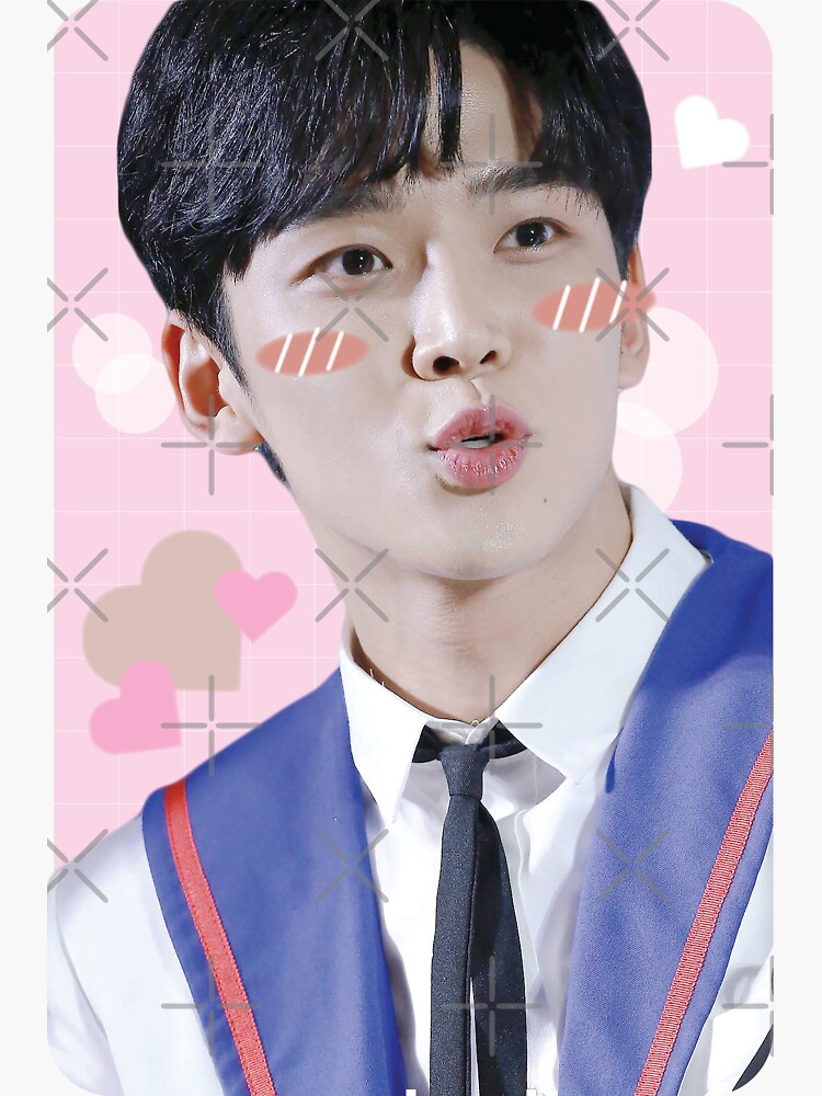"SF9 Blush Rowoon" Sticker by CrownMaru | Redbubble